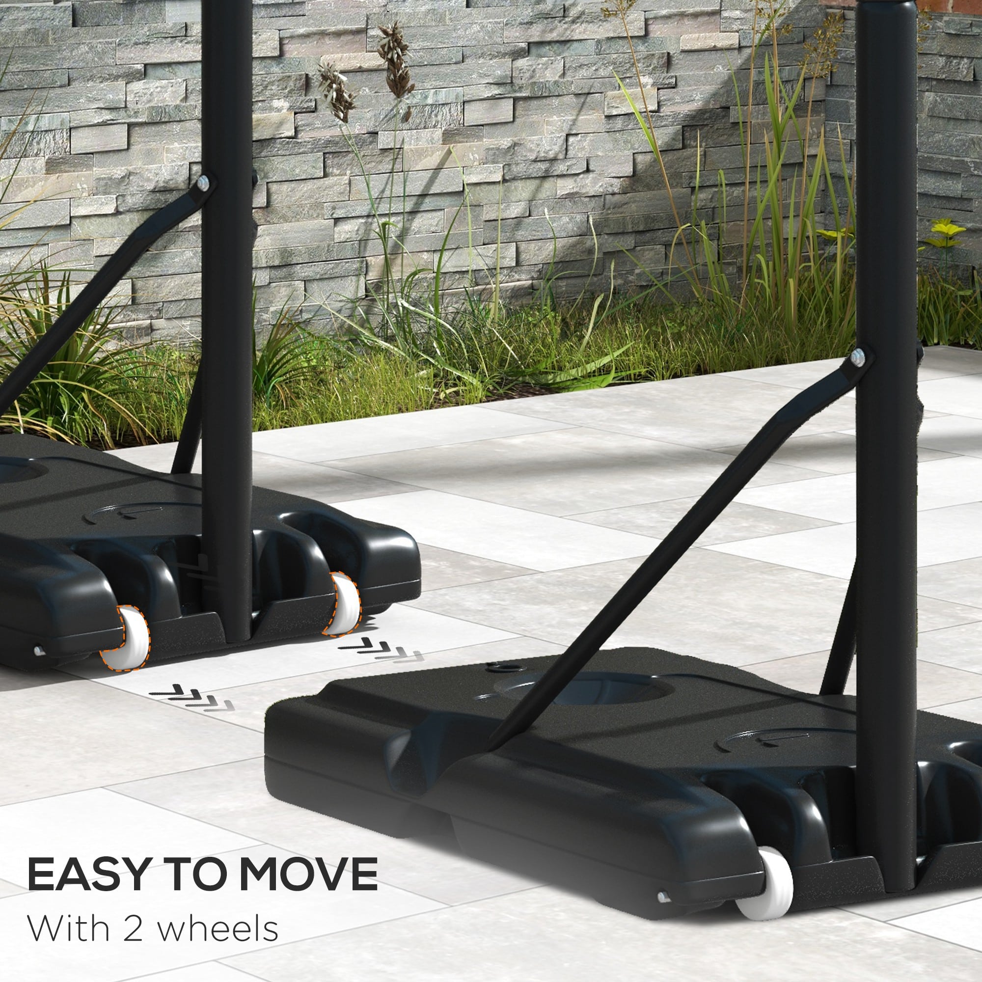 10ft Adjustable Basketball Hoop with Stand & Wheels – SPORTNOW ...