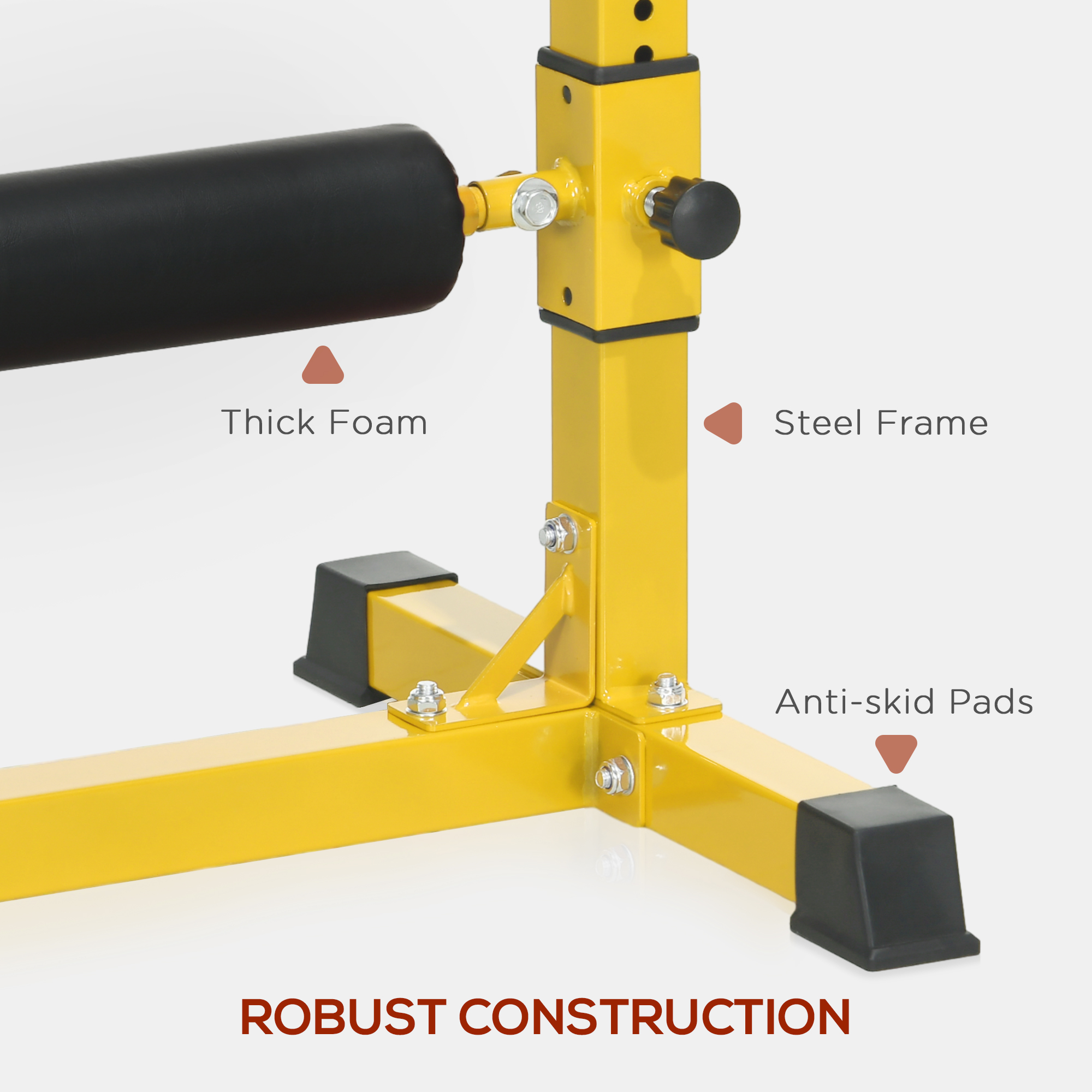 SPORTNOW Bulgarian Split Squat Stand, 12-Level Adjustable Single Leg ...