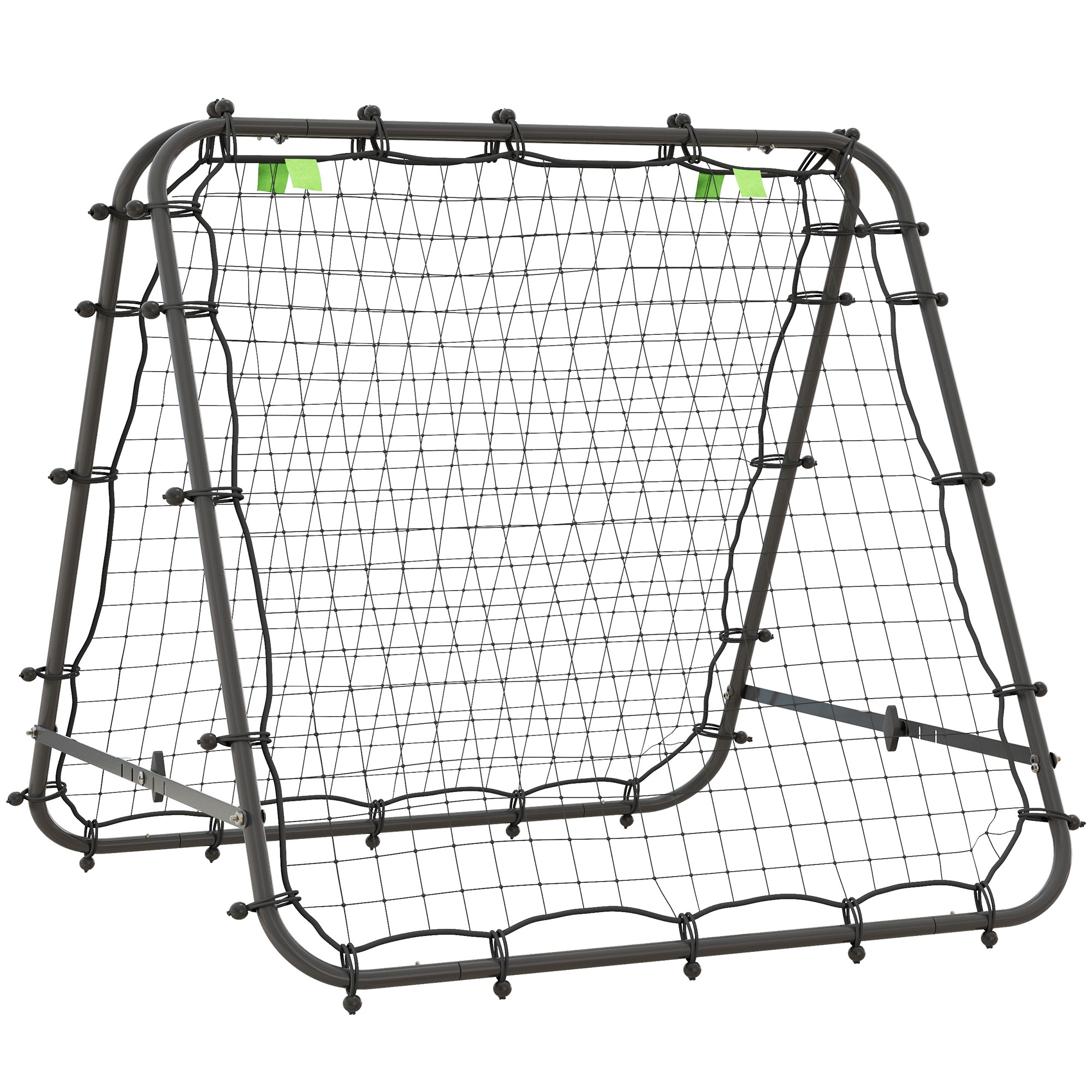 HOMCOM Double Sided Football Rebounder Net, Football Rebound Goal with ...