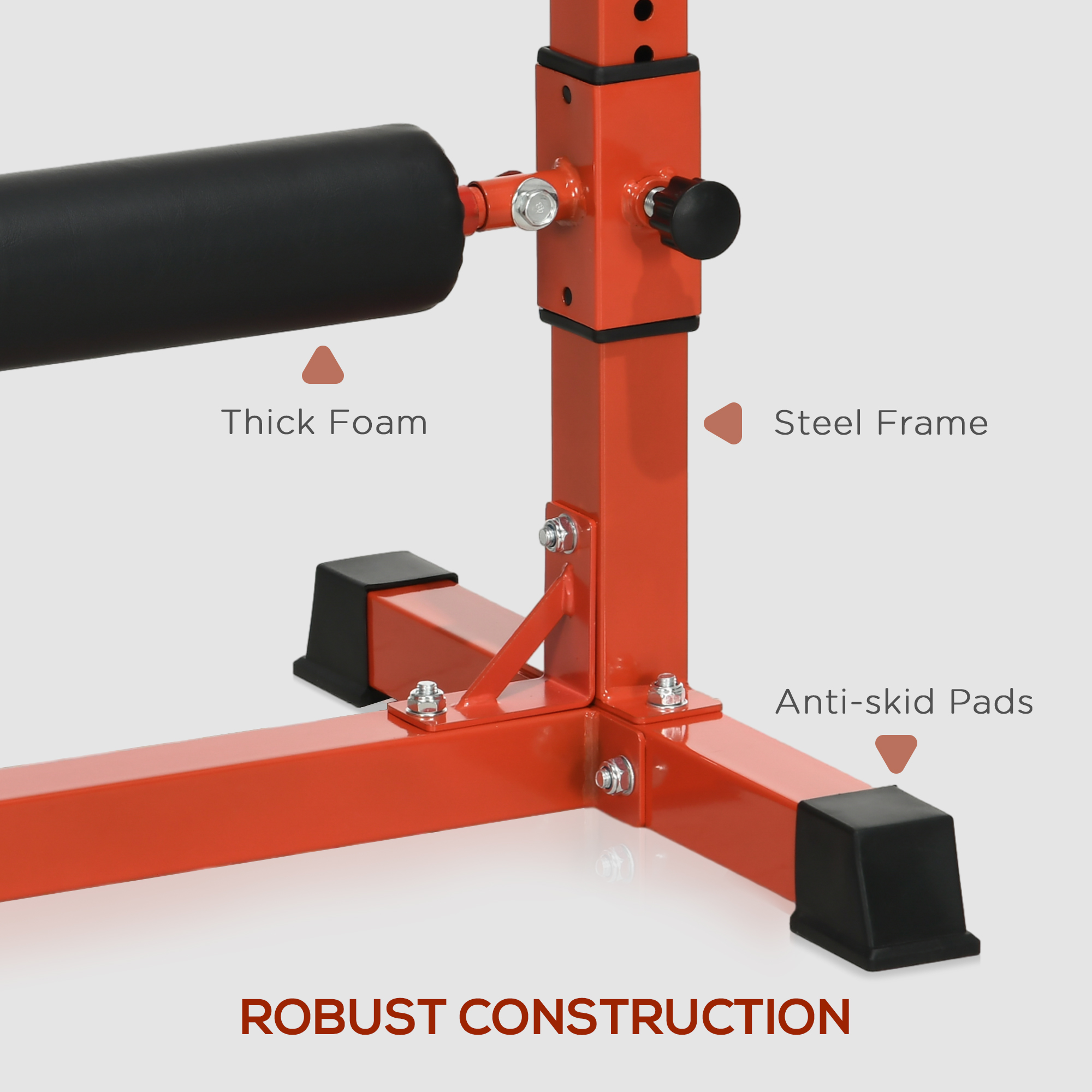 SPORTNOW Bulgarian Split Squat Stand, 12-Level Adjustable Single Leg ...